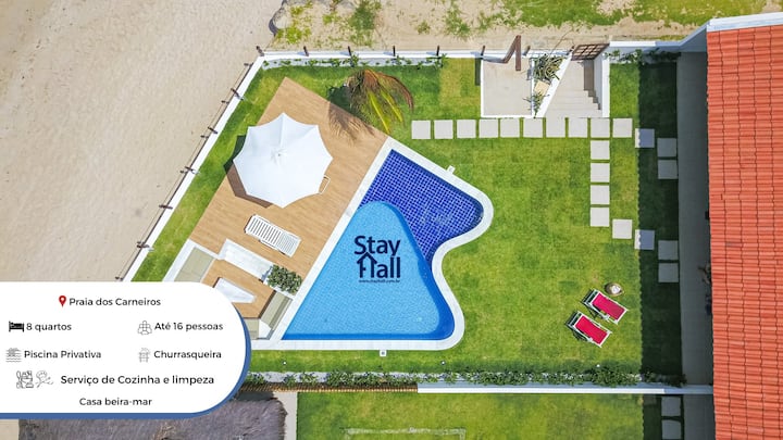8 Bdrm Waterfront & Private Pool And Cook 024025 - Praia dos Carneiros