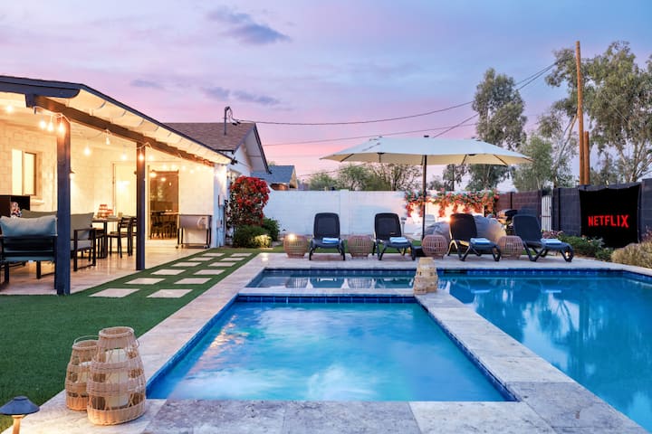 Pool+spa| Movie Nights| Fire Table| 8 Min Old Town - Scottsdale, AZ