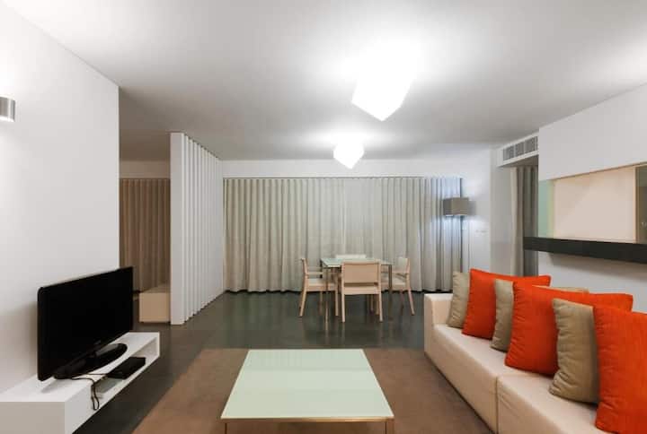 4 Beachfront Family Apts: Kitchen, Bikes & Parking - Setúbal