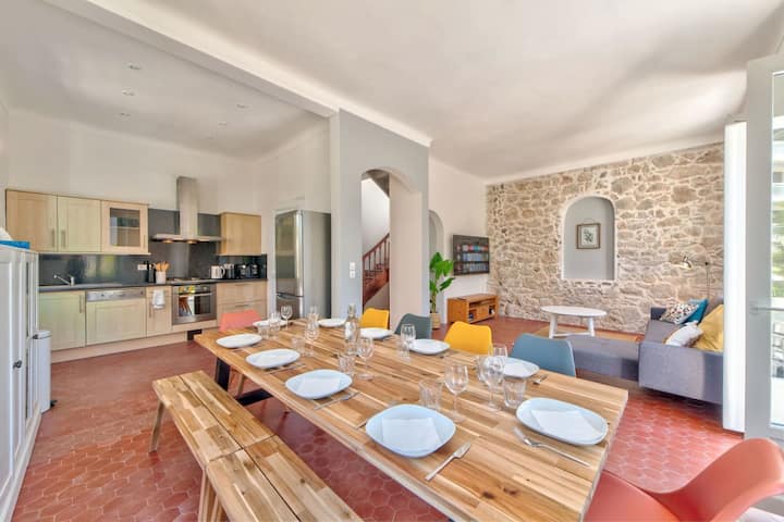 Colored House Martel Of 135 M2 - Juan Les Pins - Juan les Pins