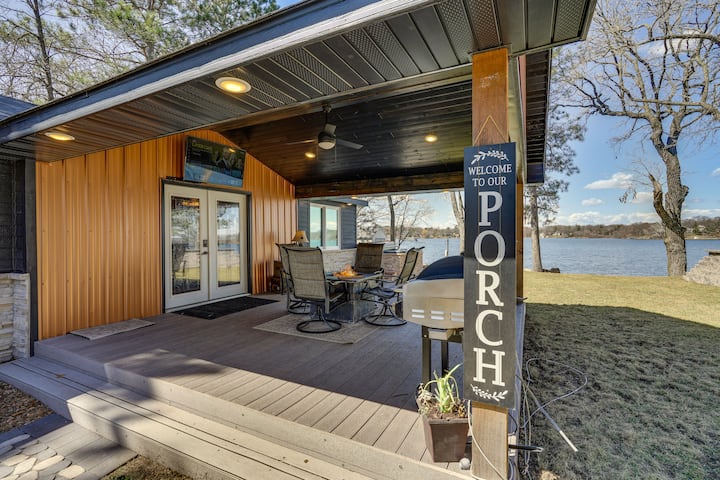Fire Pit + Dock: Lakefront Cabin In Zimmerman! - Splash Park, Princeton