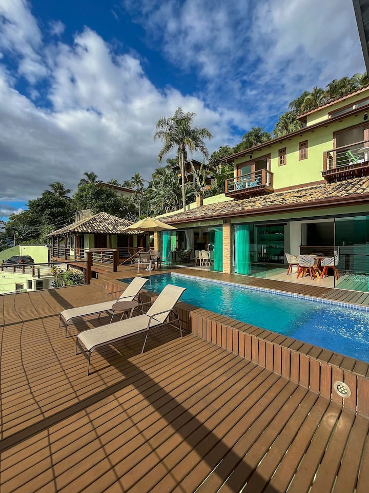 Linda Casa C/ Vista Mar à 1km Da Ilha Das Cabras - Ilhabela