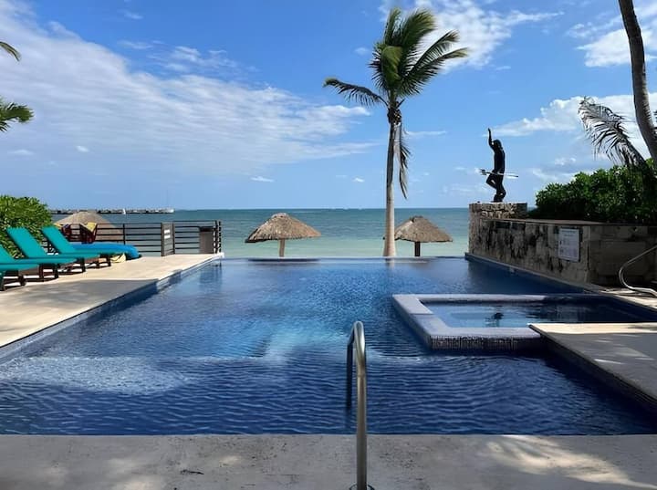 Condo With Private Pool And Beach Access - プエルト・モレロス