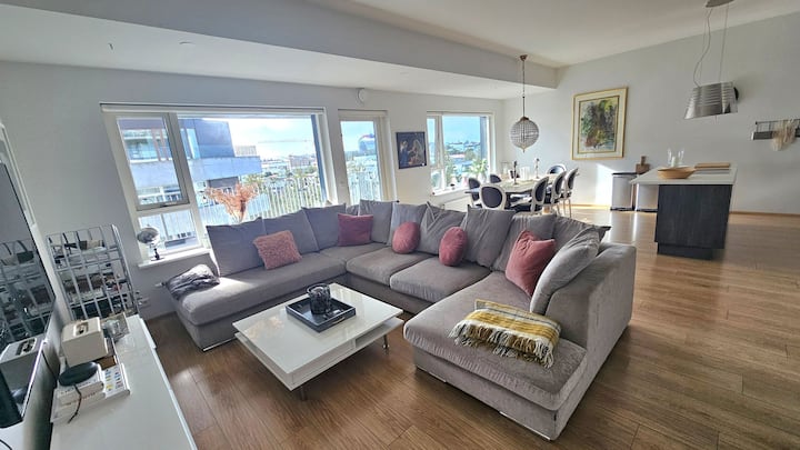 New Modern 3br, Great View & Private Parking - レイキャビク