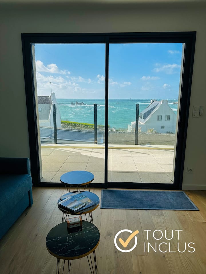Ty Moutik - Bel Appartement T2 De Standing Vue Mer - Porspoder