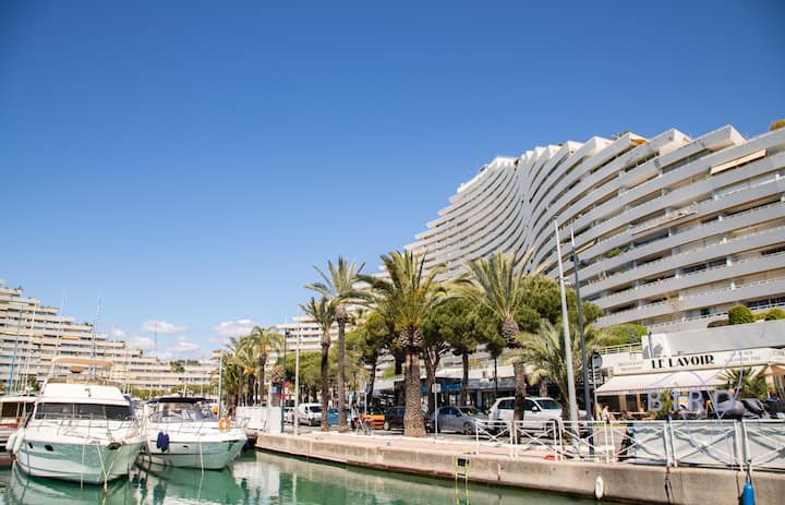 Marina Baie Des Anges Ducal Vue Mer Clim - Villeneuve-Loubet