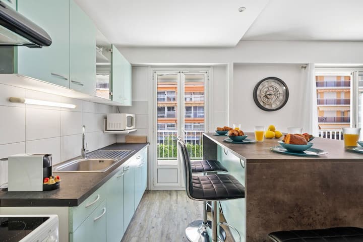 Le Palais Centre-ville - Proche Mer Terrasse Wifi - Menton