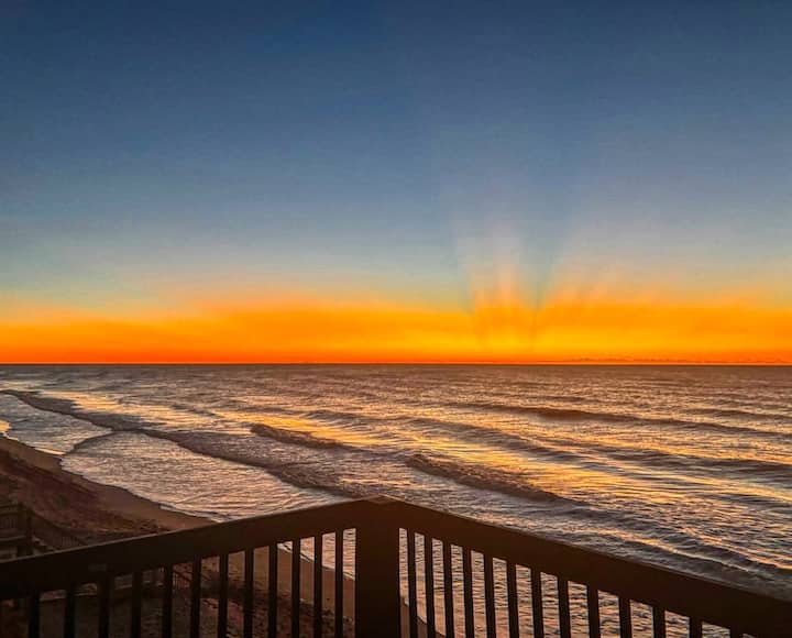Oceanfront Fun | Balcony At "Osprey's Nest" - North Topsail Beach, NC