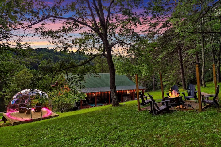 Hocking Cabin: Hot Tub, Pickleball, Dome, Sauna - Hocking County, OH