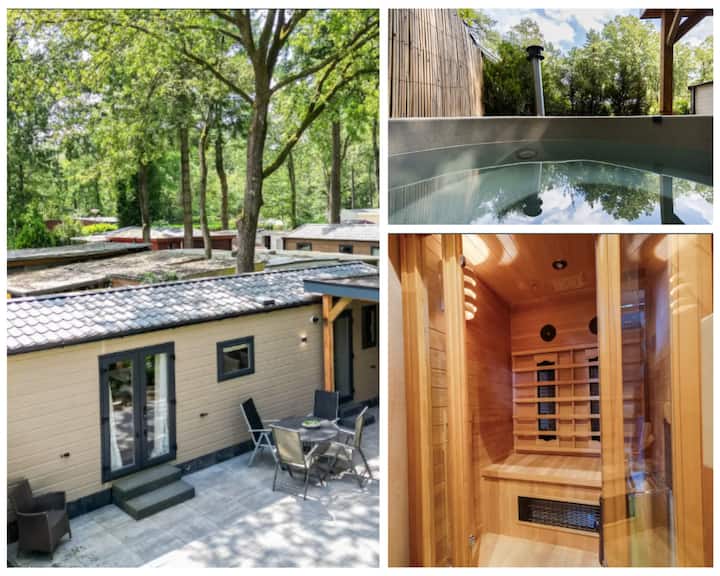 4 Pwellness Chalet Hoenderloo Veluwe Hottube Sauna - Arnhem
