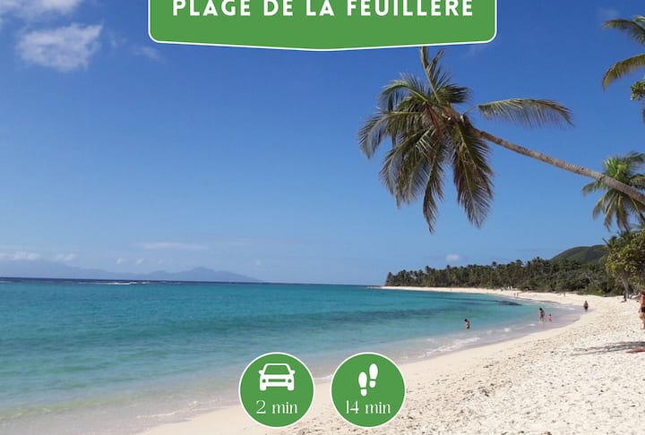 Idéal Couple*quartier Calme*clim*5min Plages - Marie-Galante