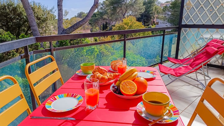 Au Calme, Plages 900 M, Belle Terrasse, Climatisé - Saint-Raphaël