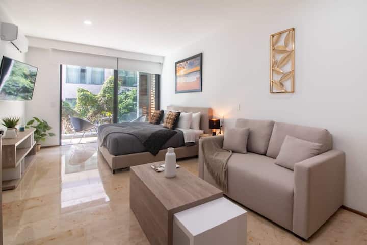 Chic Stay Near 5th, Seaview Roof Pool & Gym Onsite - Playa del Carmen