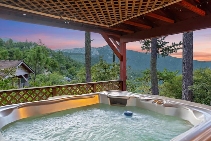 Inspiring Home With "Sunset Perch" Views & Spa - Idyllwild-Pine Cove, CA