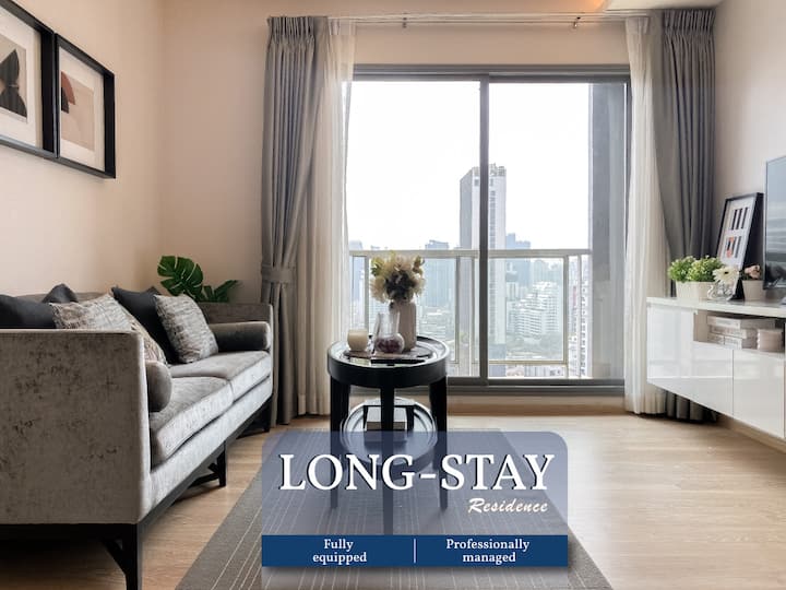 Stylish Modern 1br︱bts Phrom Phong︱ultra Fast Wifi - Bangkok