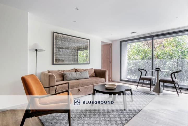 Blueground | Cuauhtémoc Amueblado 2br & 2 Baños - Mexikóváros