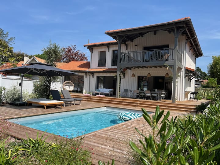 Spacieuse Villa Sous Les Pins & Piscine - Andernos-les-Bains