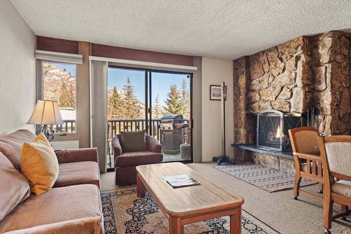 Snowmass Slopeside Condo: Ht, Wood Fp, Grill - Snowmass Village, CO