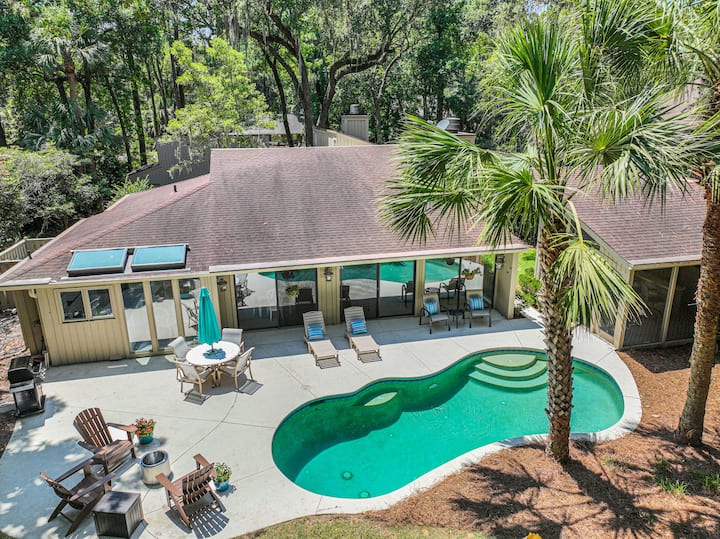 Private Pool ~ Cabana ~ 5 Deer Run Lane - Hilton Head Island, SC