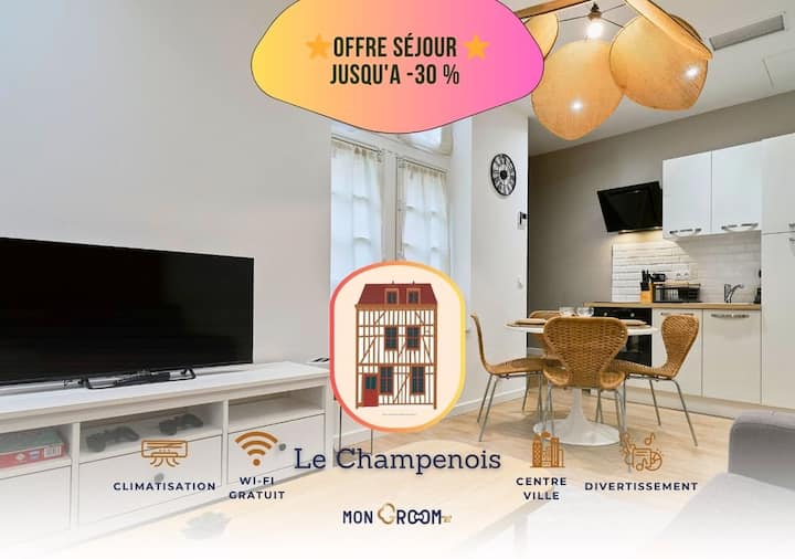 Appartement Duplex Central Tout Equipé - Troyes