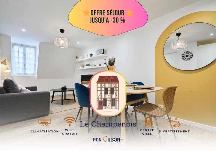 Appartement Spacieux & Equipé - Troyes