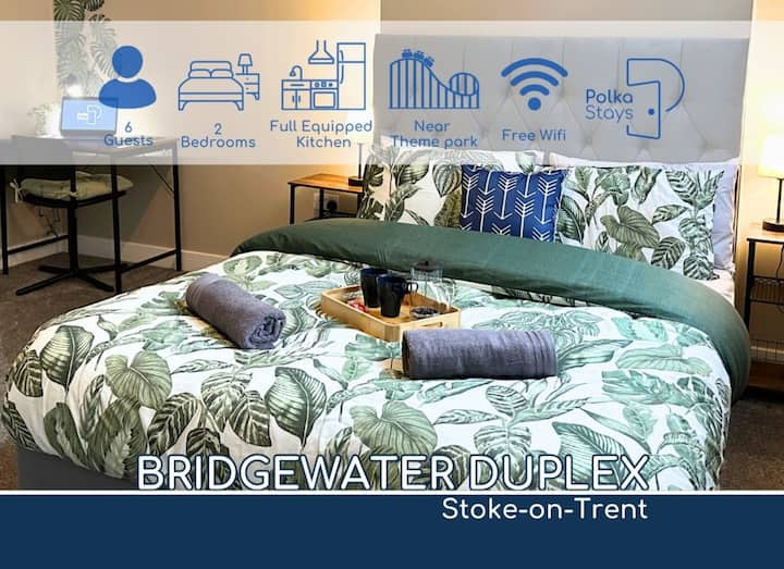 Bridgewater Duplex By Polkastays - Stoke-on-Trent