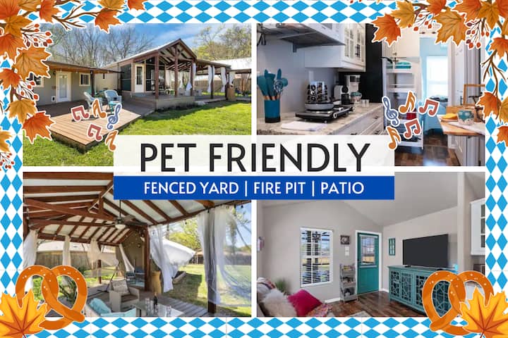 Cozy | Fire Pit | Wifi | Pets Ok | Fenced Yard - New Braunfels, TX