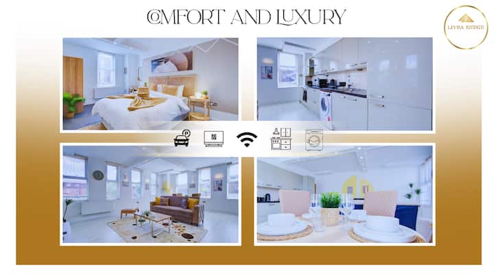 The Sunshine, 1 Bed Apartment High St. Sutton|wifi - Surbiton