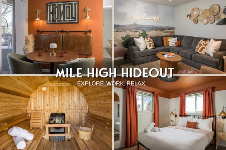Hot Tub, Sauna & Firepit| 15 Min Den & Red Rocks - Denver, CO