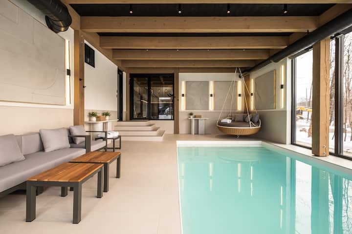 Lagom Evergreen | Indoor Pool | Tremblant Living - Mont-Tremblant