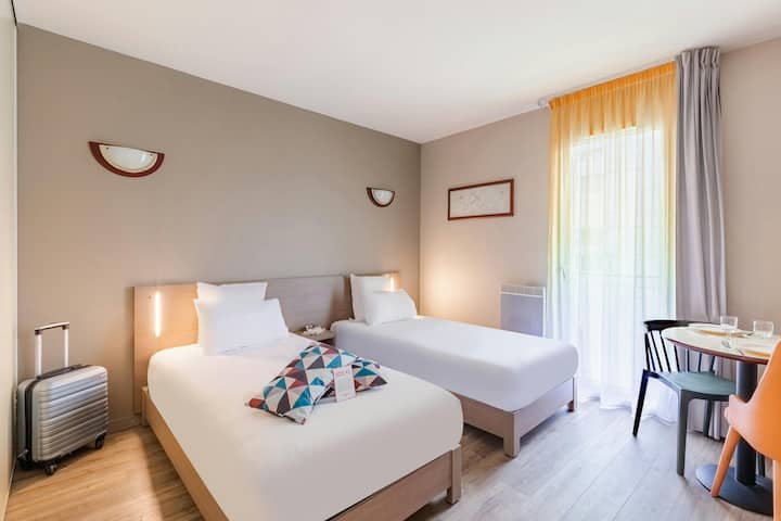 Twin Studio With Kitchen Near Cité Des Congrès - Nantes