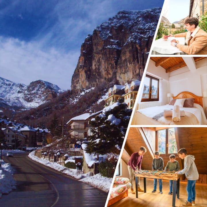 Casa Escarrilla•game Room•ski•views•parking•wifi - Formigal