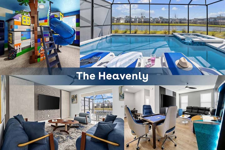 The Heavenly | I-drive Home W Zoo Theme Br & Pool - Orlando, FL