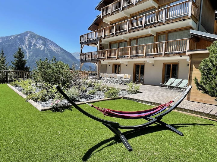 N°2 : 10 Pers,  Vastes Terrasses Sud, Sauna, Hamac - Champagny-en-Vanoise