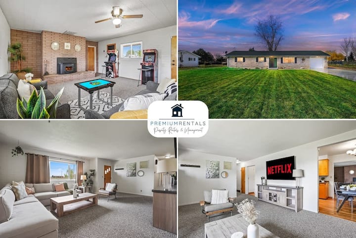 Tranquil Retreat 3br Private Home With Game Room - Nampa, ID