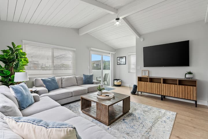 Upper Level Boho Beach Bungalow - Newport Beach, CA
