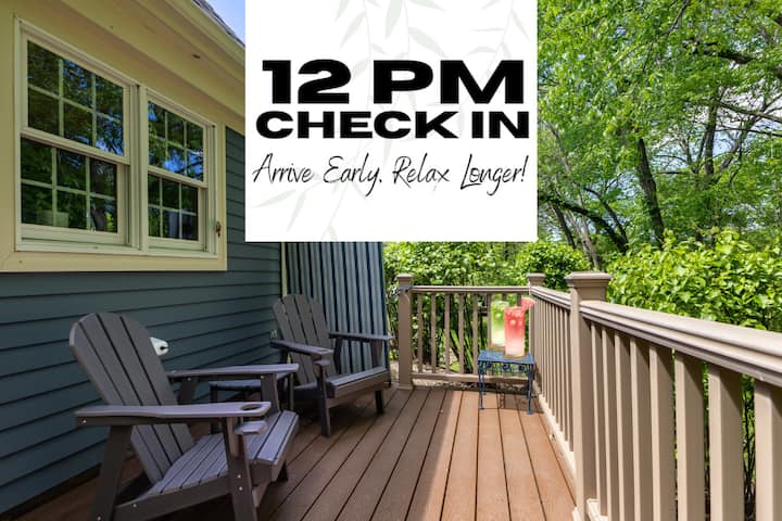 12pm Check In | Bluebird Hideaway Cottage - Illinois