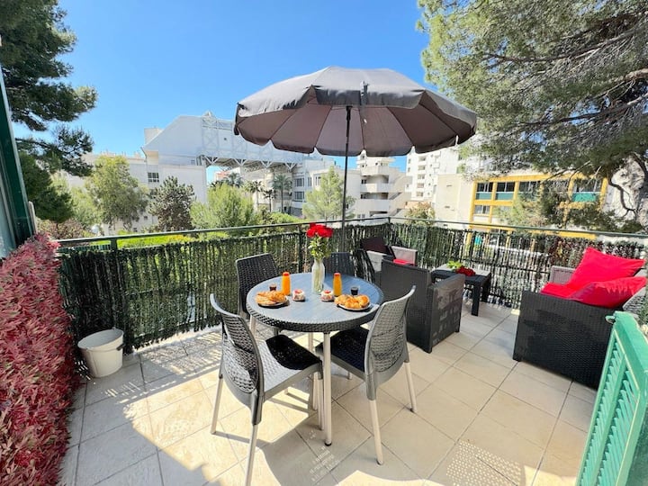 ⁂ Studio Cosy 3 Min De La Plage, Terrasse, Clim - Villefranche-sur-Mer