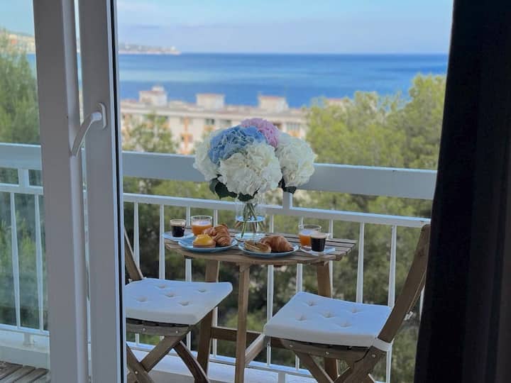 ⁂ Luxueux 3 Pièces, 300m De La Plage, Clim, Sauna - Parc Phœnix - Nice