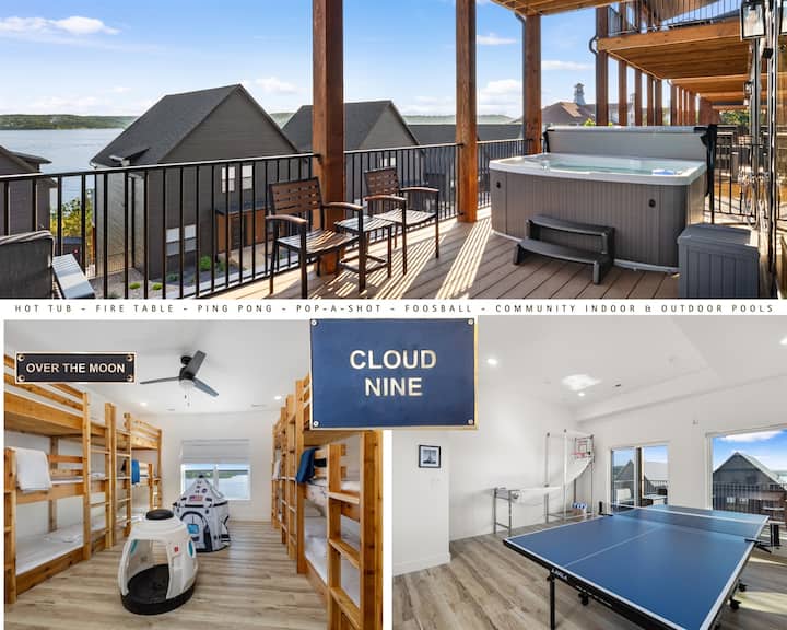New Home (Sleeps 28) W/ Hot Tub & Great Lake Views - Branson, MO
