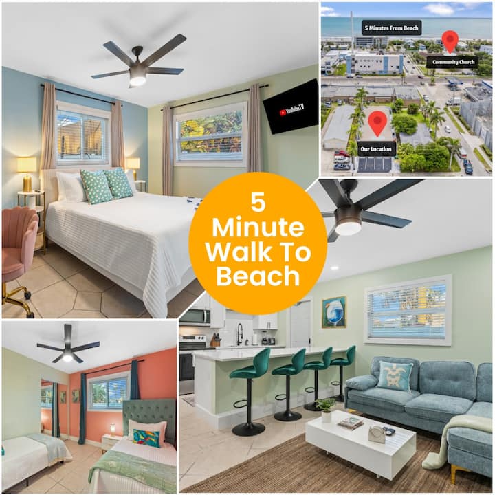 Shark Tank: Steps To Beach & Dining – Prime Spot - Cocoa Beach, FL