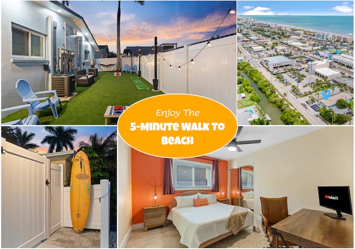 The Shark Tank: Steps To Ocean, Bars, Shops, Food - Cocoa Beach, FL