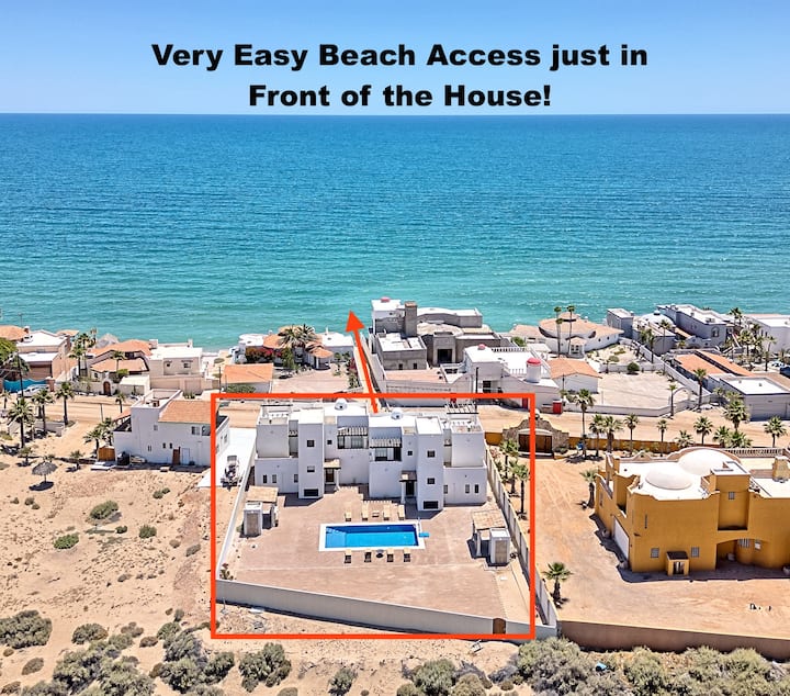 Las Conchas With A Pool And Steps To Beach Access - Puerto Peñasco