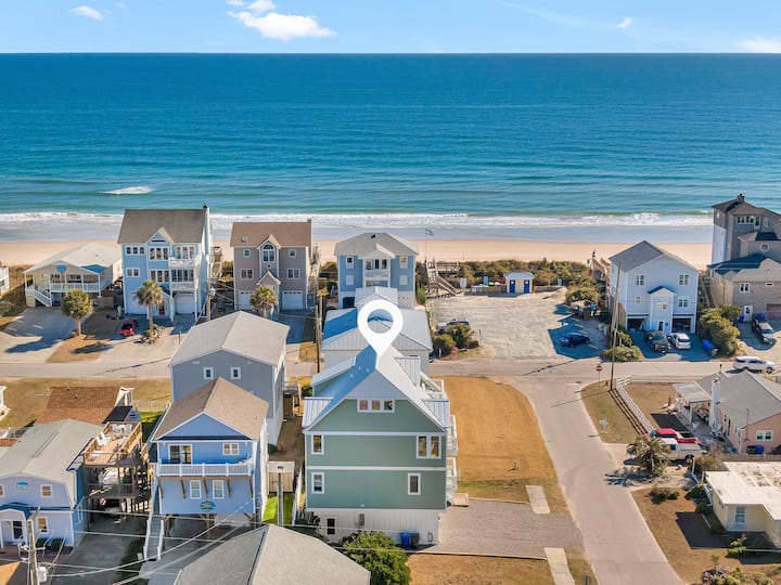Shore Sounds Fun | Beach Views + Pet Friendly - Surf City, NC