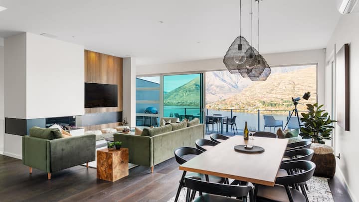 Tahuna-hot Tub, Bbq, Free Parking, A/c & Fireplace - Queenstown