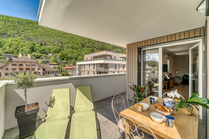 Sevrier , Attique 79m2, Terrasse, 4pers - Sévrier