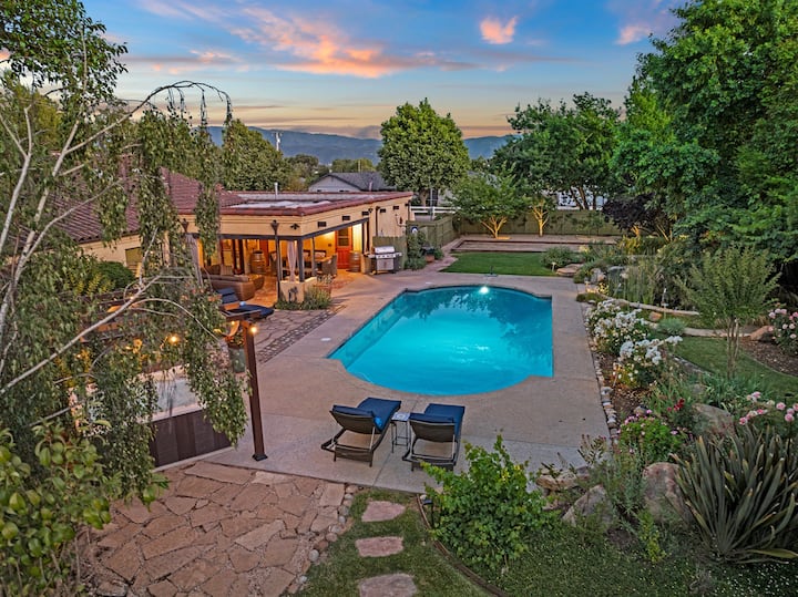 Casa Calzada: Private Retreat W/ Pool & Vineyard! - Los Olivos, CA