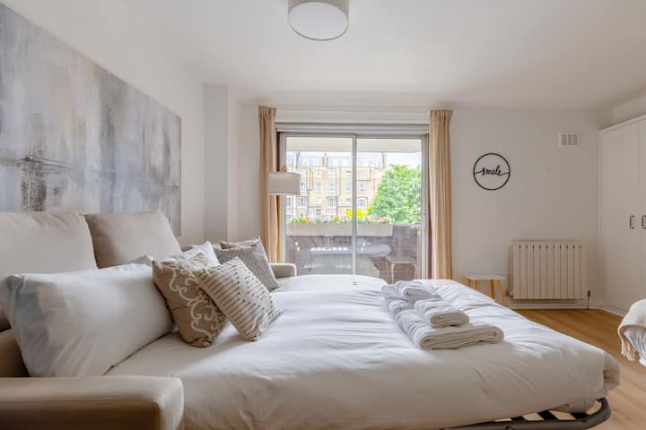 Cosy Refurbished Studio W Pvt Balcony Kensington - Chelsea