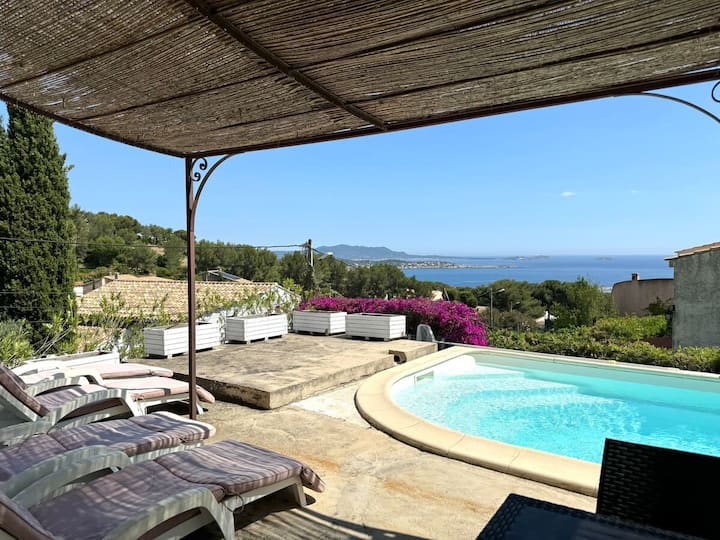 Les Flots Bleus - Maison Piscine Avec Vue Mer - Bandol