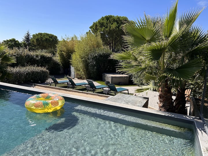 Villa Oasira Luxe Piscine Spa à 20mn Des Plages - Montpellier